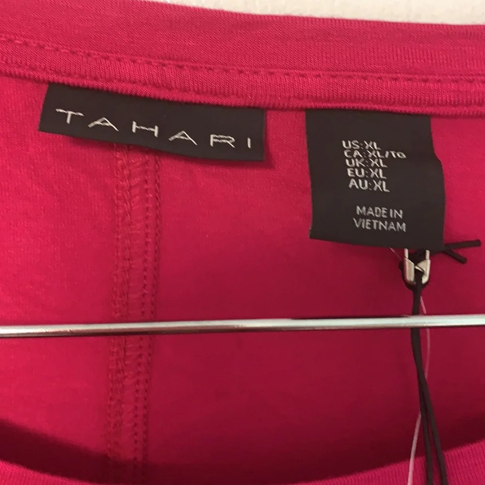 Tahari | Tops | Tahari Pink Fuschia Open Sleeves Cutouts | Poshmark